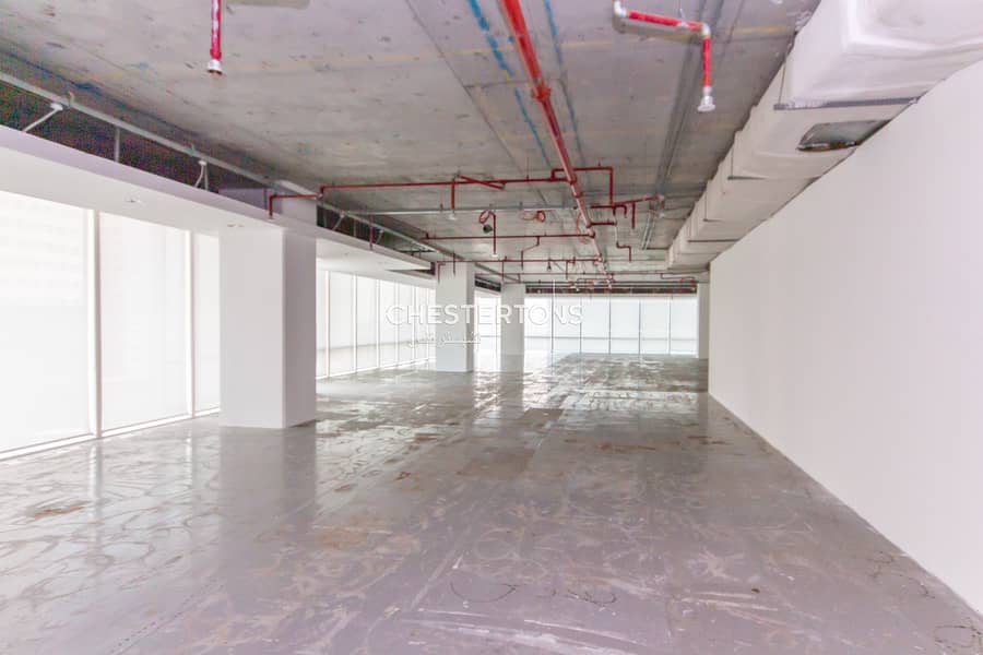 Multiple shell and core units, brand new and with raised flooring ...