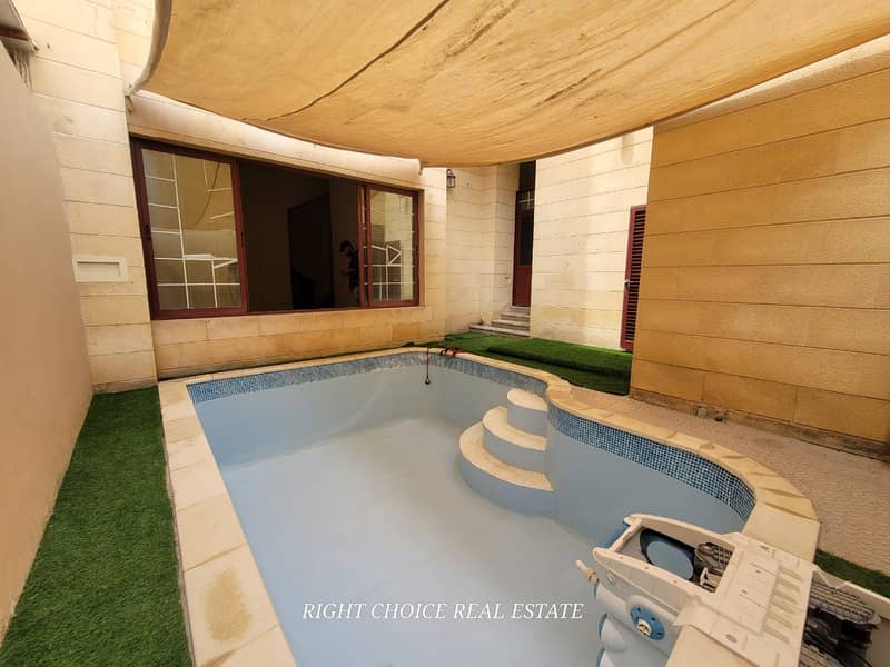 Stunning 1bhk+hall with private pool | 4500/monthly | Khalifa City A | Bayut.com