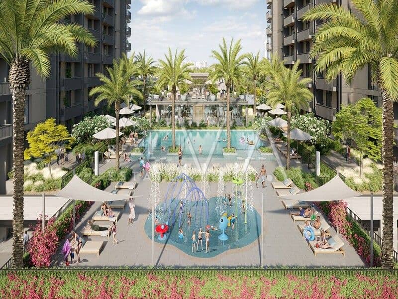 位于苏巴哈特兰社区，肯辛顿水畔公寓，肯辛顿沃特斯大厦 B 座 1 卧室的公寓 1850028 AED - 9074254 | Bayut.com