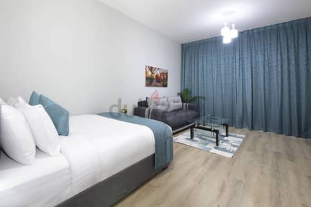 ELEGANT FULLY FURNISHED STUDIO WITH SOFA BED IN JVC | Bayut.com