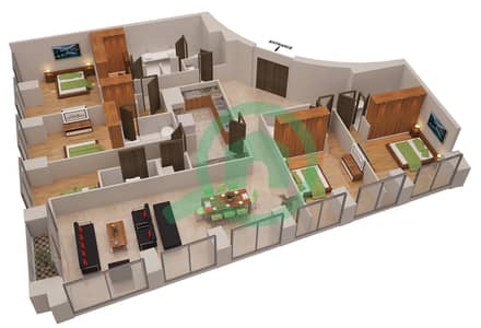 Cayan Tower Floor plans - Dubai Marina | Bayut Dubai