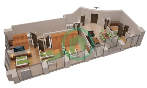 Cayan Tower Floor plans - Dubai Marina | Bayut Dubai