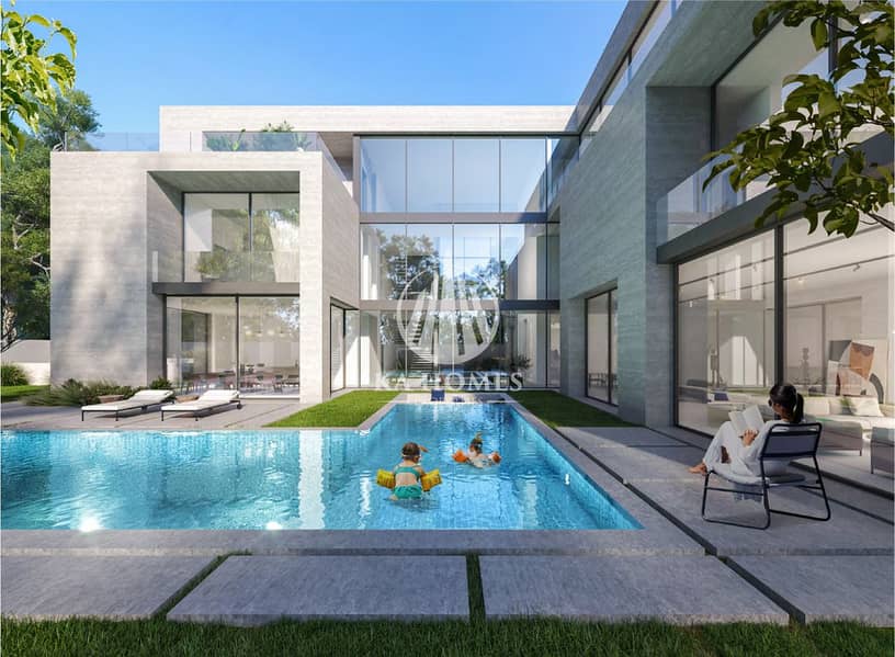 Emirati-style villas combining tradition and modernity, equipped with ...