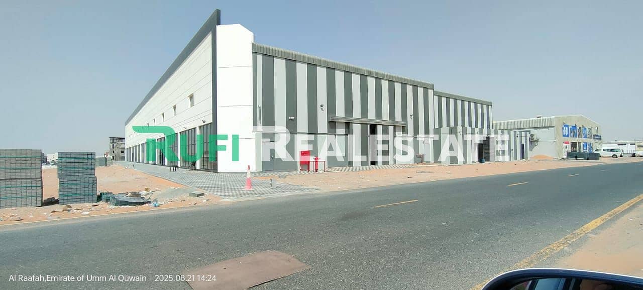 BRAND NEW 3 SIDE CORNER 90 METERS ROAD FACING FRONT WAREHOUSE WITH ...