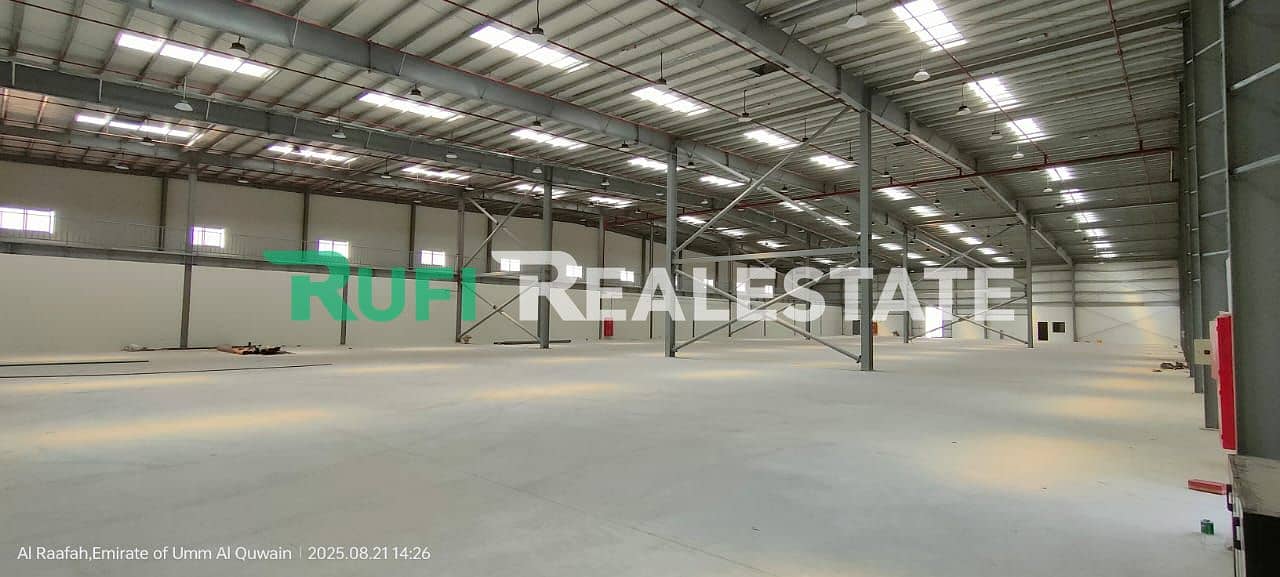 BRAND NEW 3 SIDE CORNER 90 METERS ROAD FACING FRONT WAREHOUSE WITH ...