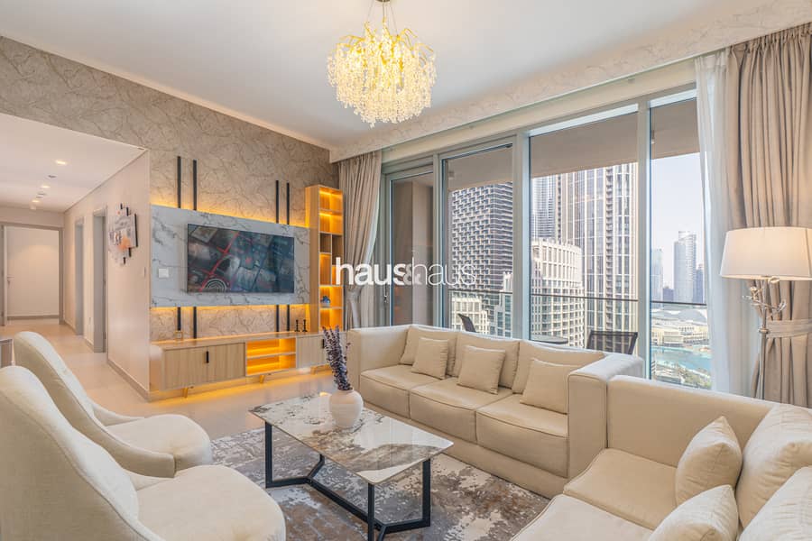 Burj Khalifa & Fountain View | Spacious 3BR | Bayut.com