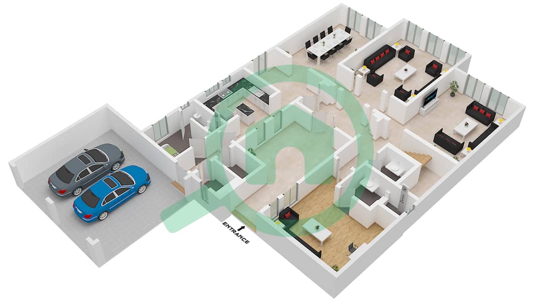 Floor plans for Type M4-V-295 4-bedroom Villas in The Meadows 6 | Bayut ...