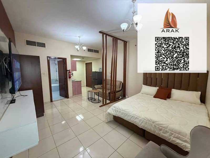 Orient Towers – Ajman Furnished Studio for Rent Rent: AED 3,200 per month Security Deposit: AED ...