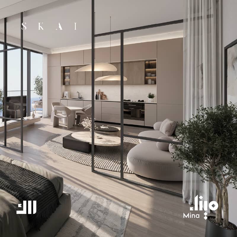 Sea View | Elegant | 1 Bedroom | SKAI | Bayut.com