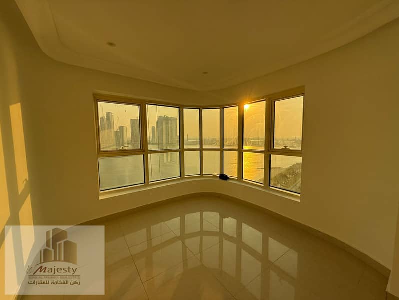 A distinctive apartment with a front view in the Emirate of Sharjah and ...