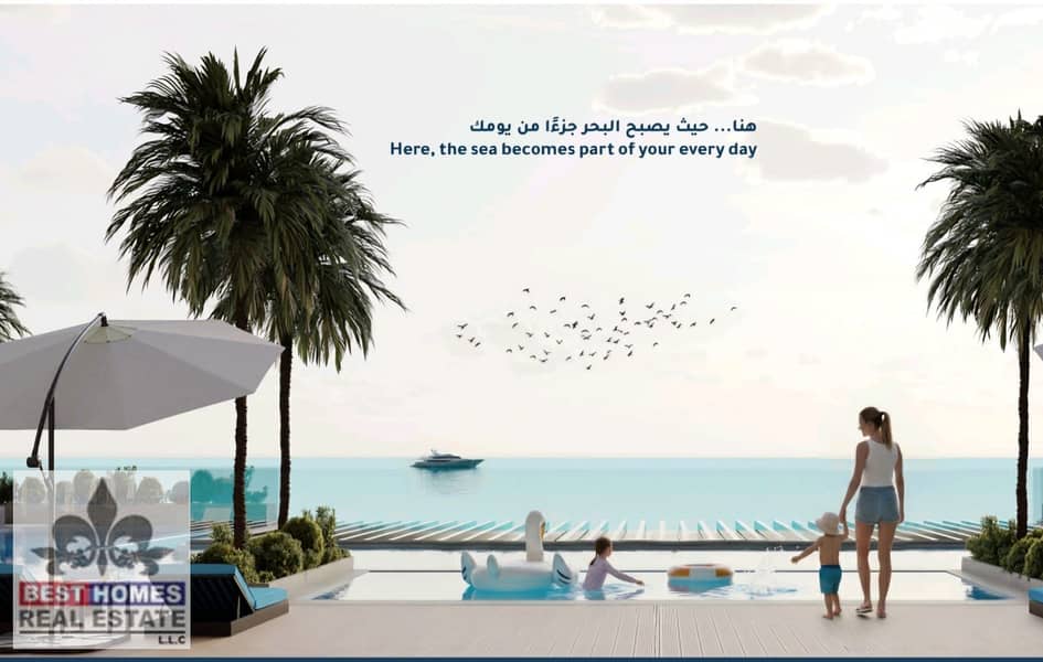 Mawjan Tower Sea View | One Bedroom Apartment | 5% Down Payment No ...