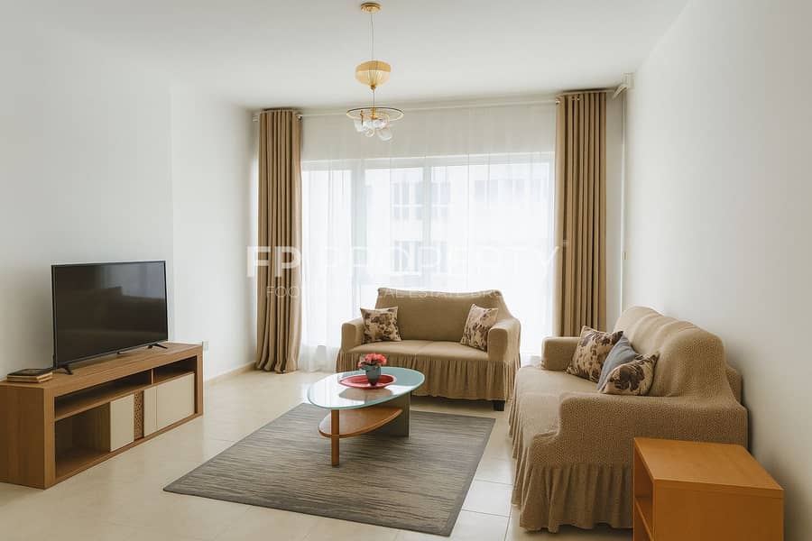 1BR - Furnished - Mid Floor - Facing Pool - Ready | Bayut.com