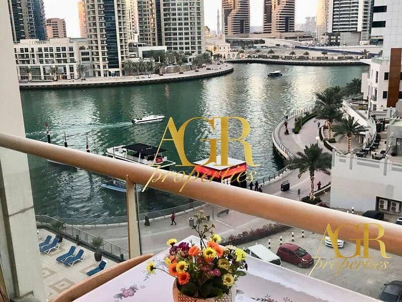 Furnished 1BR Marina View in Marina View Tower A - | Bayut.com