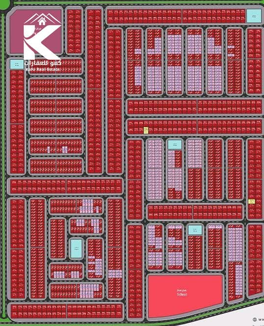 Two townhouse plots for sale in Basatin Al Serra, 160 sqm each, G+2 ...