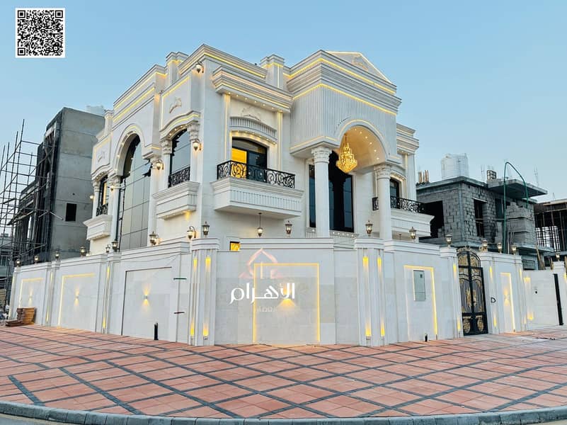 Luxury villa for sale in Al-Haliyo 2, featuring a modern design ...