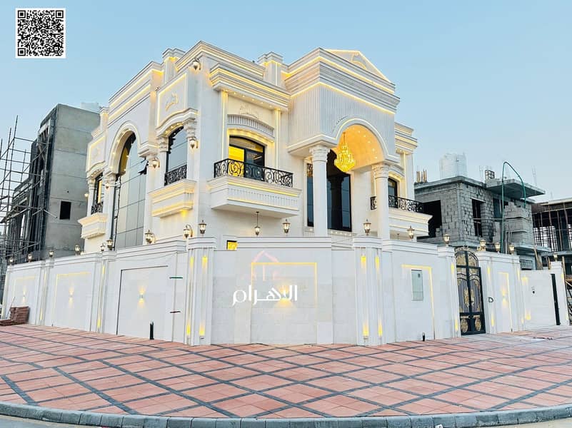 Luxury villa for sale in Al-Haliyo 2, featuring a modern design ...