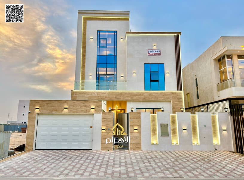 Luxury villa for sale in Al Bahia area, featuring two floors and a ...