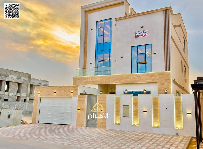 Luxury villa for sale in Al Bahia area, featuring two floors and a ...