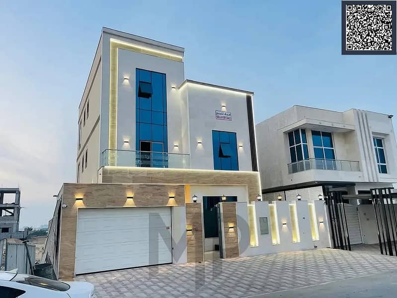 Luxury villa for sale in Al Bahia area, featuring two floors and a ...