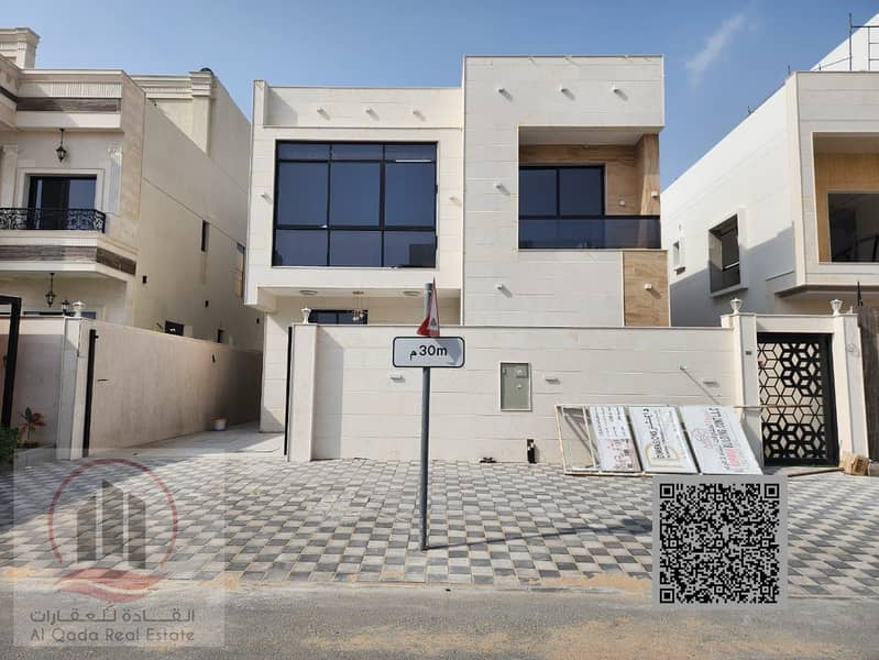 villa for sale in Ajman, Al Amerah area. 5 master bedrooms, majlis ...