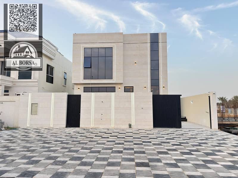 Villa for sale in Al Zahia area on a main street with a 25-meter ...
