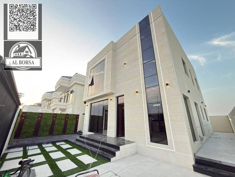 Villa for sale in Al Zahia area on a main street with a 25-meter ...