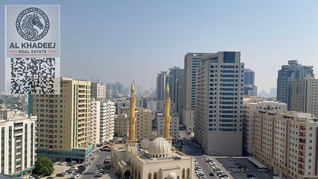 Two-bedroom apartment for sale in Ajman One Tower, with city and park ...