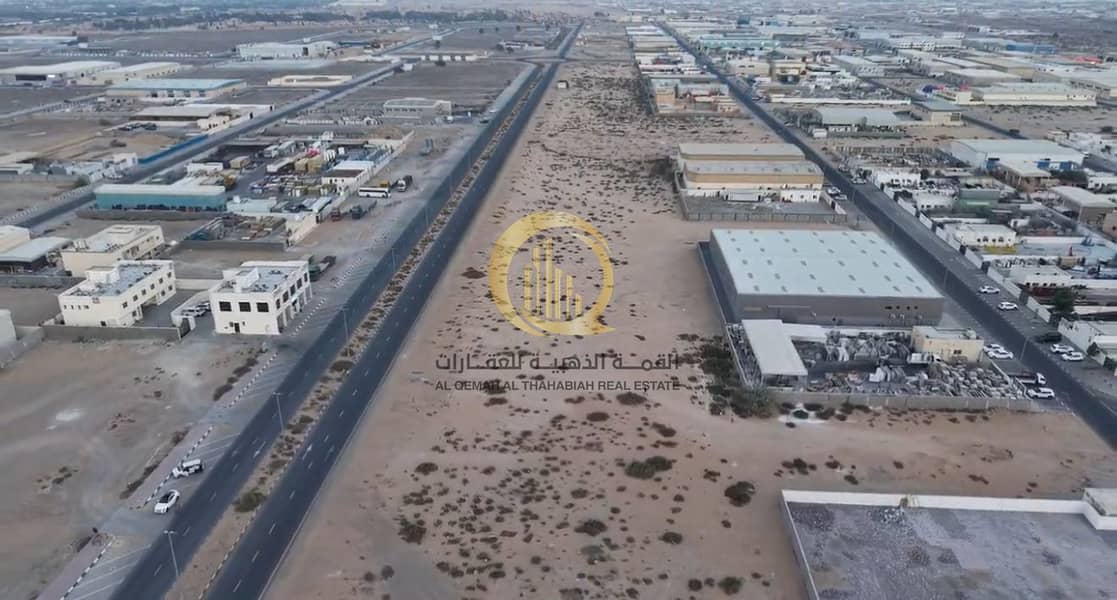 For sale: corner land in the UAE Industrial City in Al-Saja'a ...