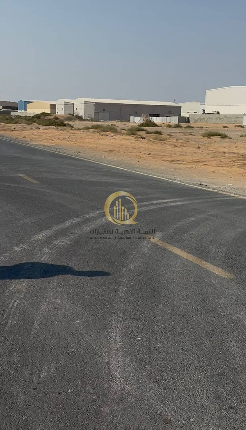 For sale: corner land in the UAE Industrial City in Al-Saja'a ...