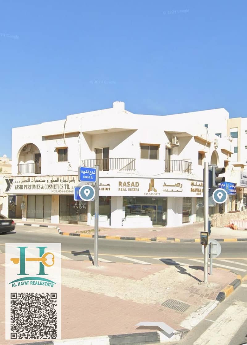 Ground and first floor building for sale on Kuwait Street, corner lot ...