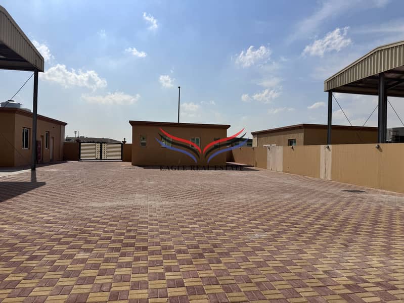 OPEN YARD | 32 Rooms Labor Camp with Office | Shed & 155 KW Load ...