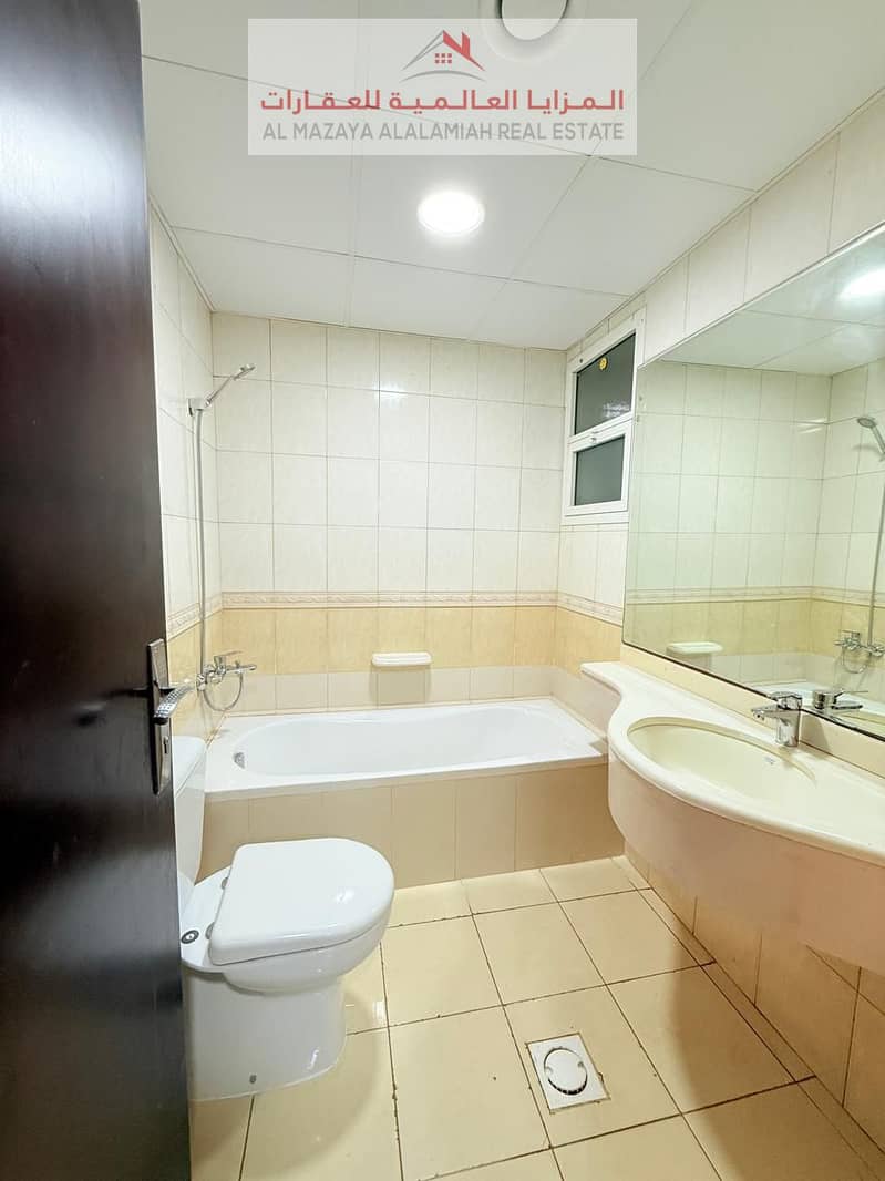 A fully furnished three-bedroom apartment in Al Mamzar for monthly rent ...