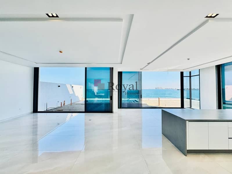 Ultra-Luxury Seafront Corner Villa | Private Pool & Lift | Danah Bay ...