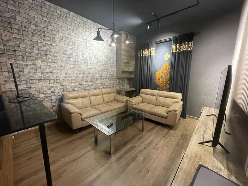 Furnished one-bedroom apartment with living room for annual rent in ...