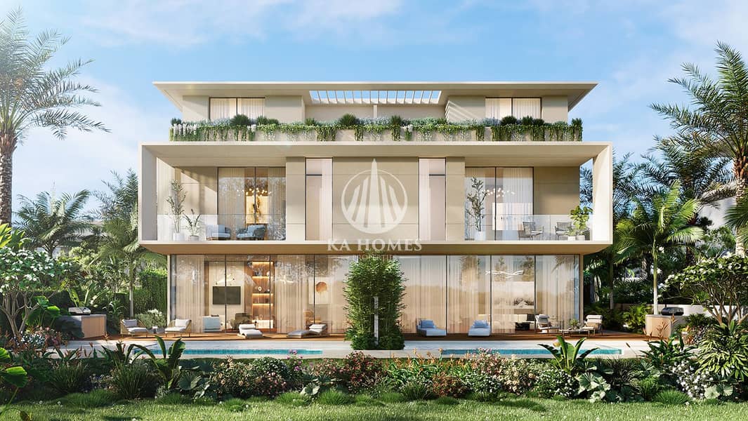 Exclusive beachfront villas on the best island in the project, the ...