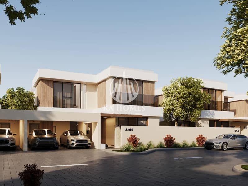 3-bedroom villa + outdoor majlis | Down payment 310,000 and monthly ...