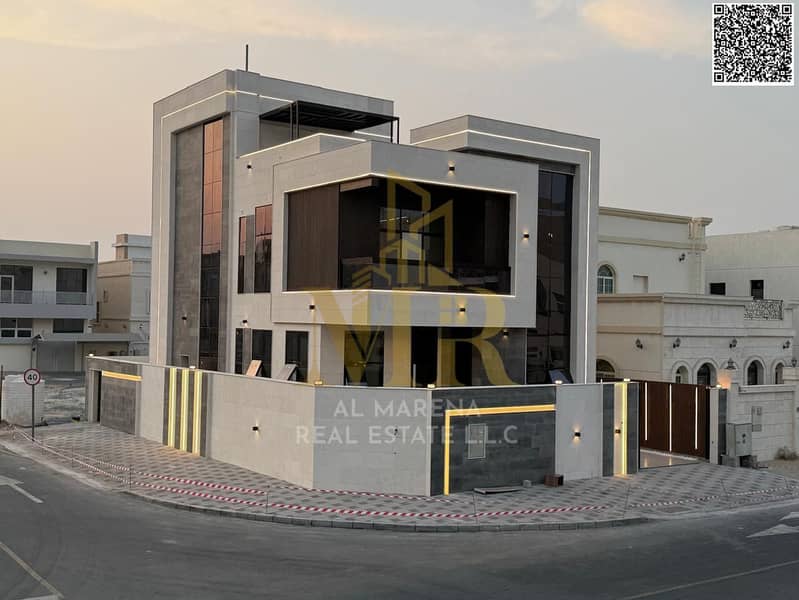 Luxury corner villa in Al Zahia – 3,200 sq. ft, two floors plus rooftop ...