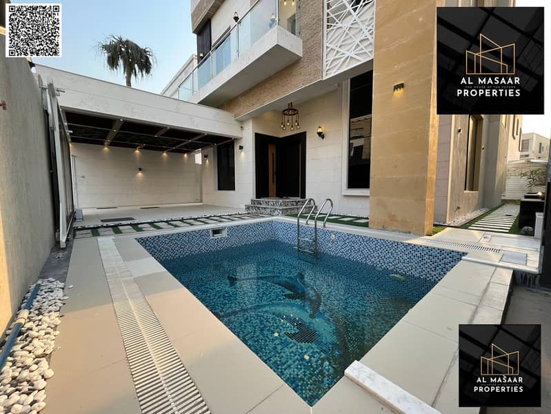 Luxury villa for sale in Al Helio – Ajman | With swimming pool, rooftop ...