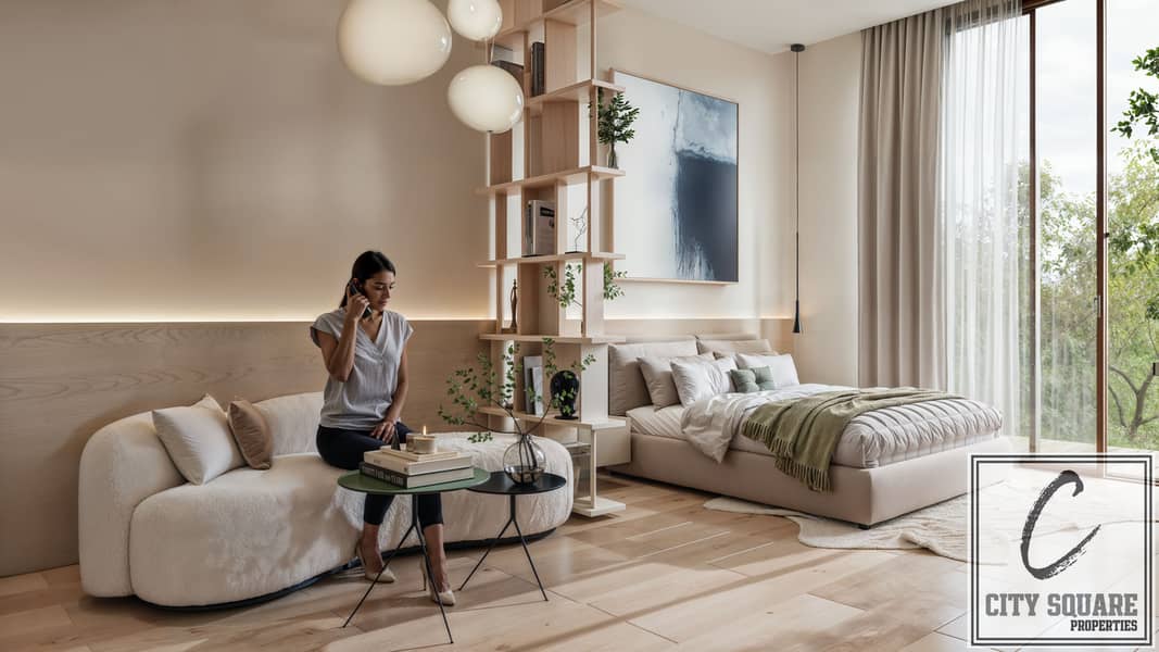 Elegant Studio | Balcony + Smart Home Features | Exclusive | Bayut.com