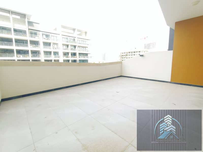 Outclass Amazing Finishing,, 1Bhk with Big Tarrece,, Maid Room ...