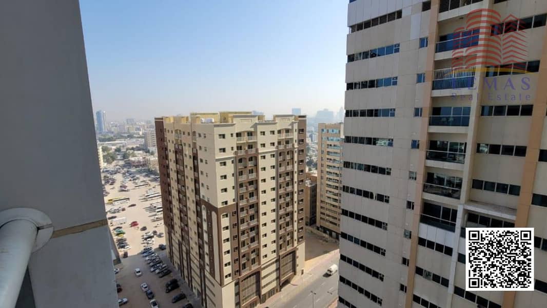 Two bedrooms, living room, closed kitchen, open view | Bayut.com