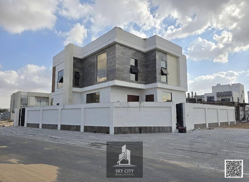 Hotel villa, corner of two streets in Al Zahia area, personal finishing ...