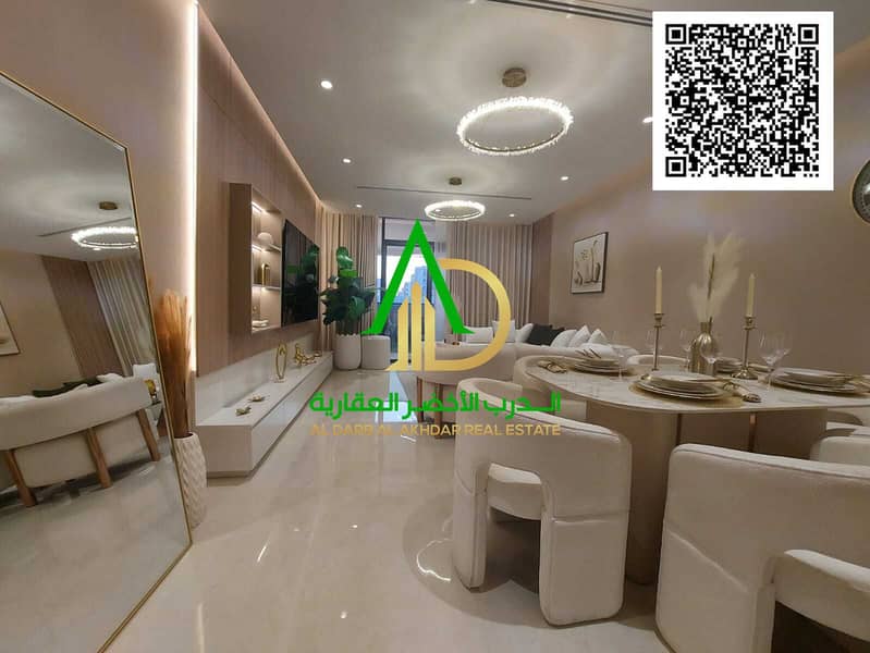 Apartment for sale in Ajman, one bedroom and living room, in the Tiger ...