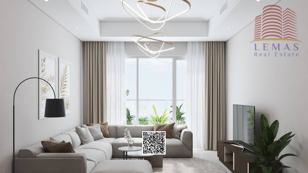 Two-bedroom apartment with a living room in Tower B1, sea view | Bayut.com