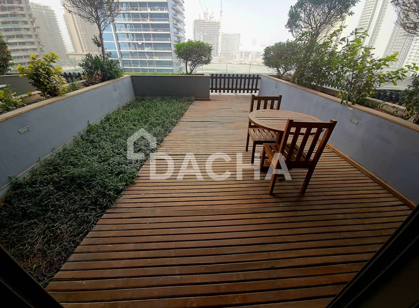Unique Garden Terraced Studio I Vacant ICanal View | Bayut.com