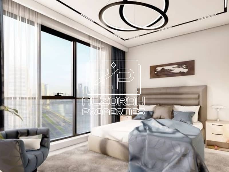 Full Al khan lagoon view | Luxury Living | high floor | Bayut.com