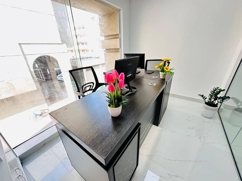 Beautiful office with Bank account assistance |Free Amenities | Bayut.com