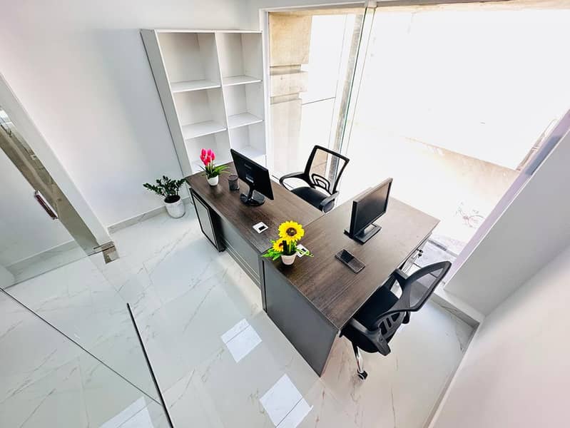 Beautiful office with Bank account assistance |Free Amenities | Bayut.com