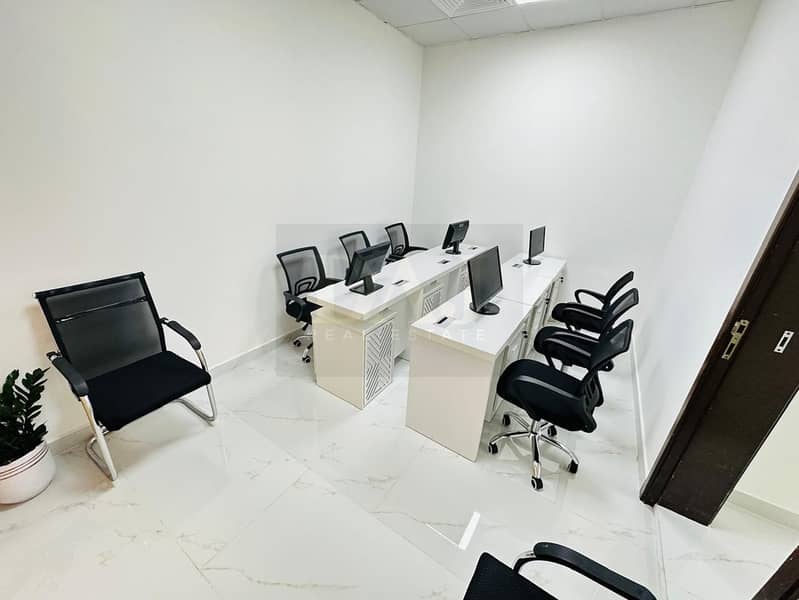 Fully Fitted Office with Secure Bank Account | Free Amenities | Bayut.com