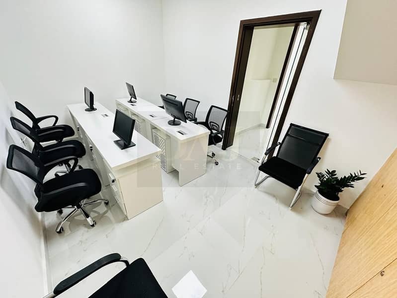 Fully Fitted Office with Secure Bank Account | Free Amenities | Bayut.com